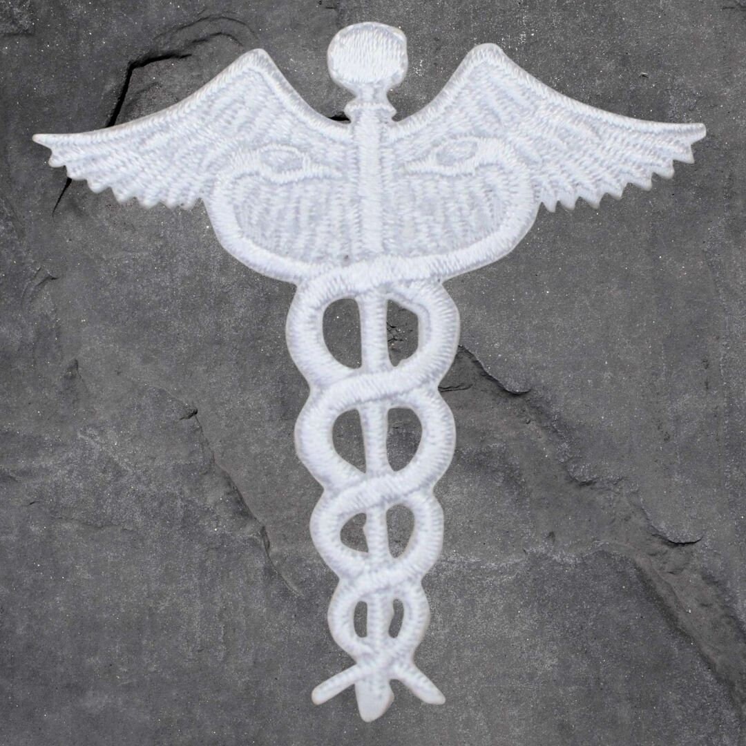 Caduceus Patch Set - Doctor, EMT, Nurse, Medical, Applique, Paramedic Badge - Etsy