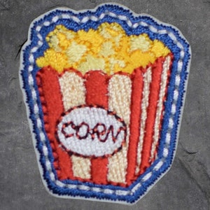 Movie Theme Patch Set - Cinema, Theater, Popcorn, Film, Applique (iron ...