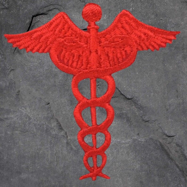 Caduceus Patch Set - Doctor, EMT, Nurse, Medical, Applique, Paramedic ...