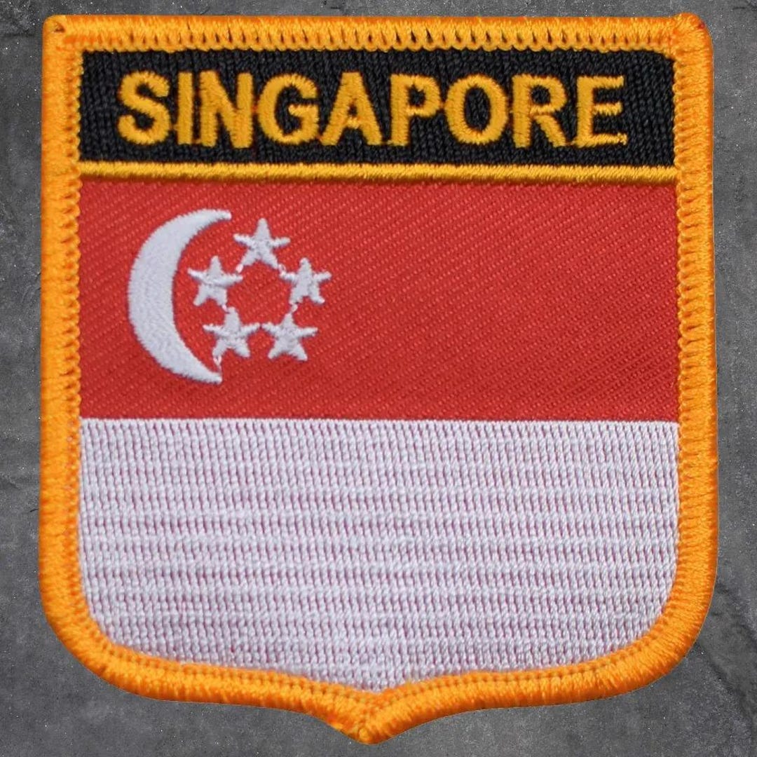 Singapore Patch - Embroidered Asia, Flag, Badge, Shield (iron On) - Etsy
