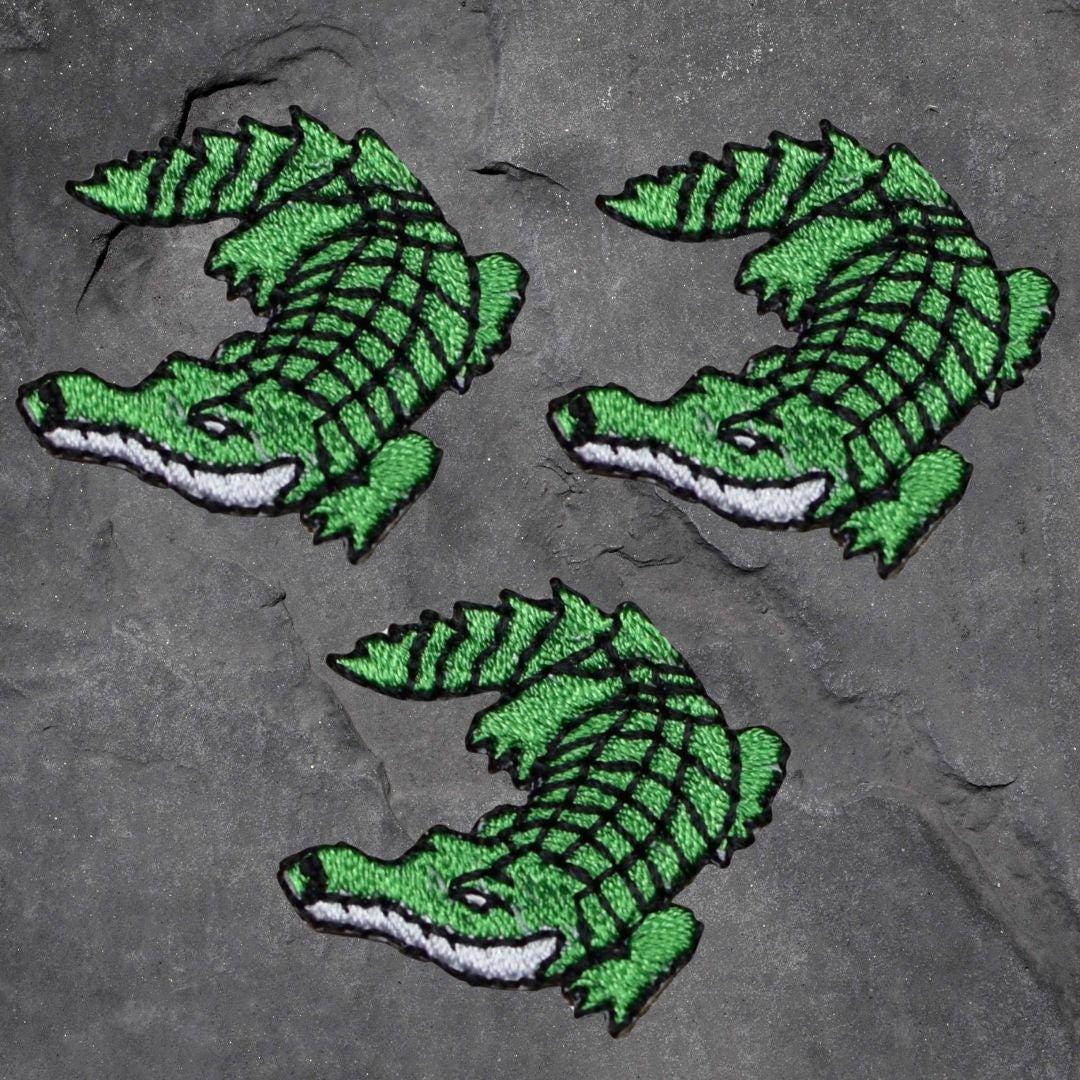 Alligator Patch Set - Crocodile, Reptile, Gator, Applique (iron On) - Etsy