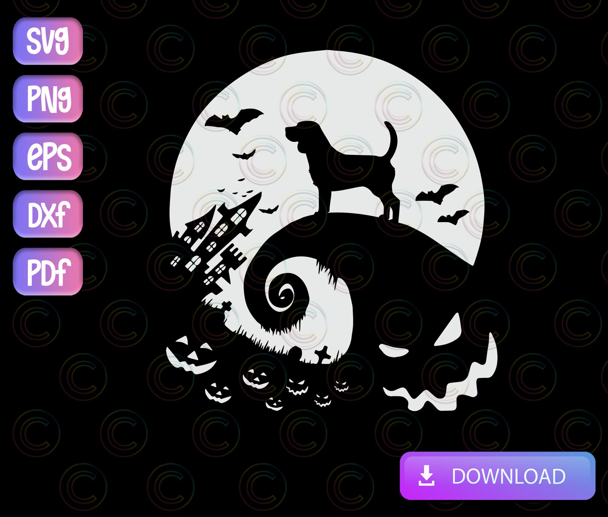 Halloween Beagle and Moon SVG Beagle SVG Dog Halloween Svg - Etsy