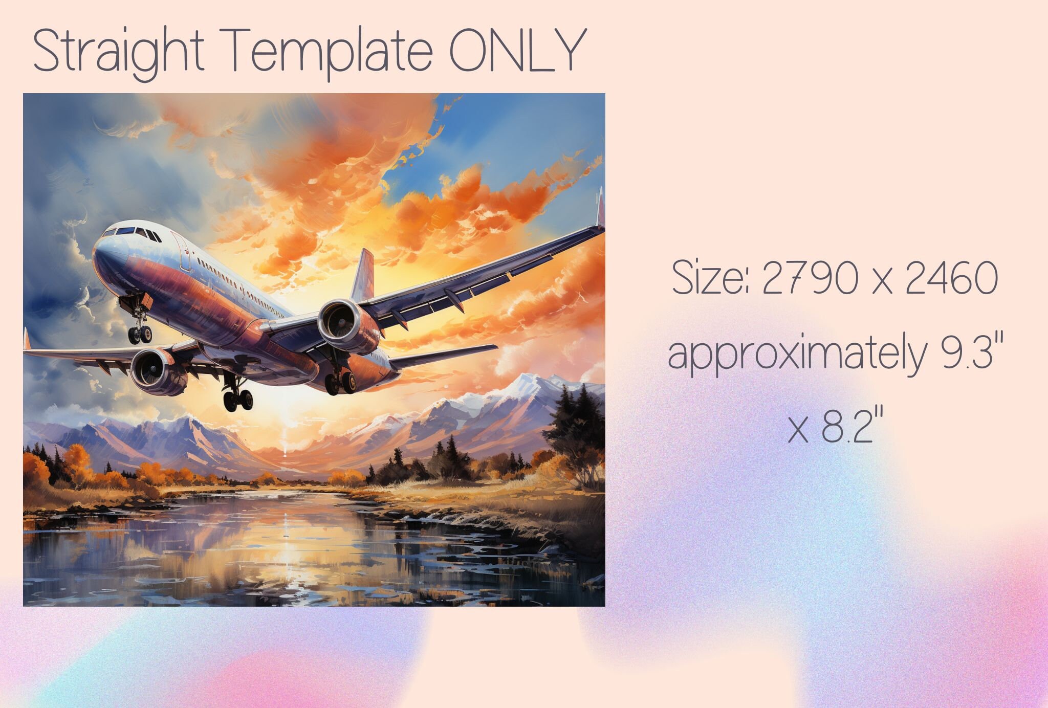 Airplane 20 Oz Skinny Tumbler Wrap Aviator Tumbler Sublimation Designs ...
