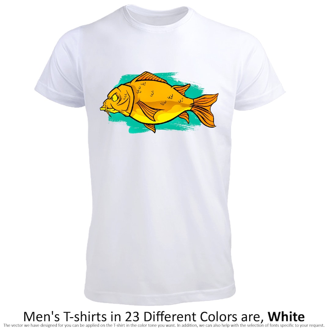 Angry Floating Pirina Fish T-shirt - Etsy