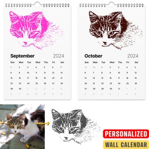 Wall Calendar 2024 Personalized - Etsy