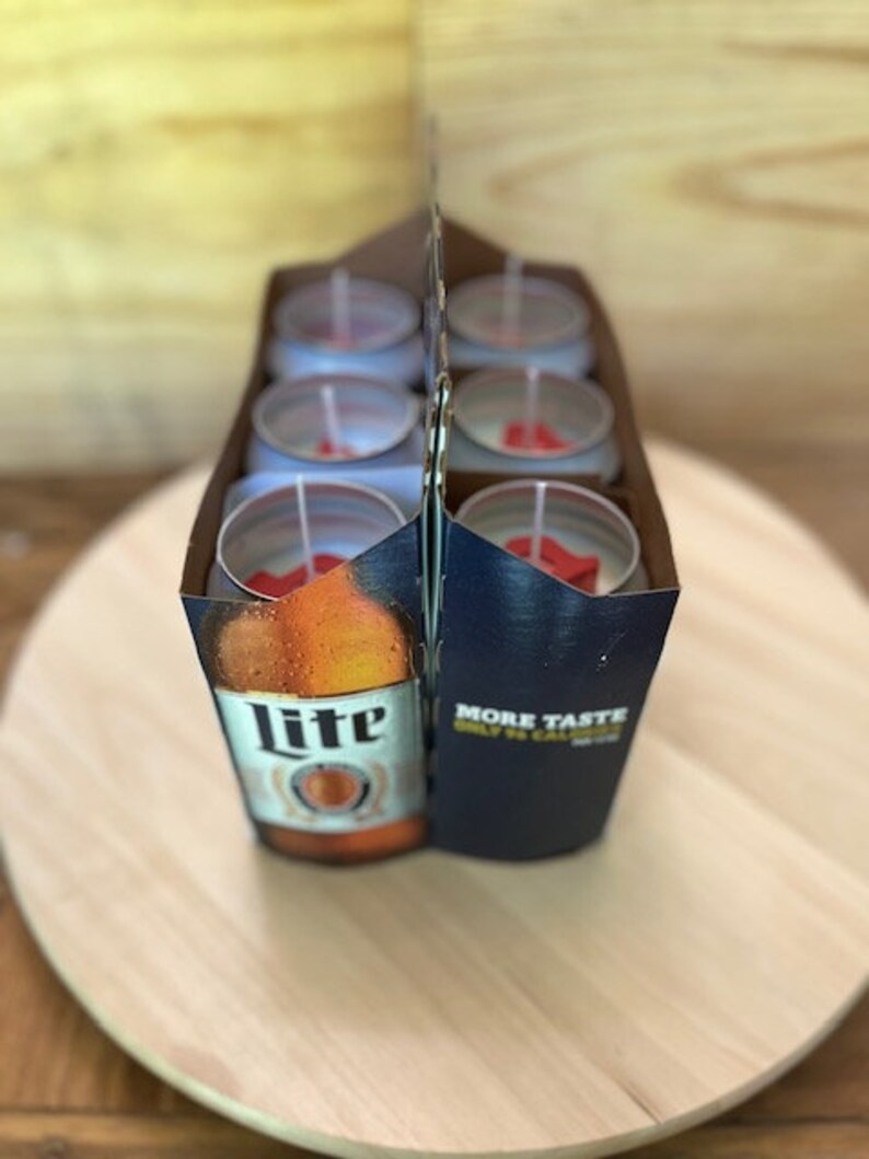 Miller Lite Beer Can Candles-6 Pack-sweet Tobacco - Etsy