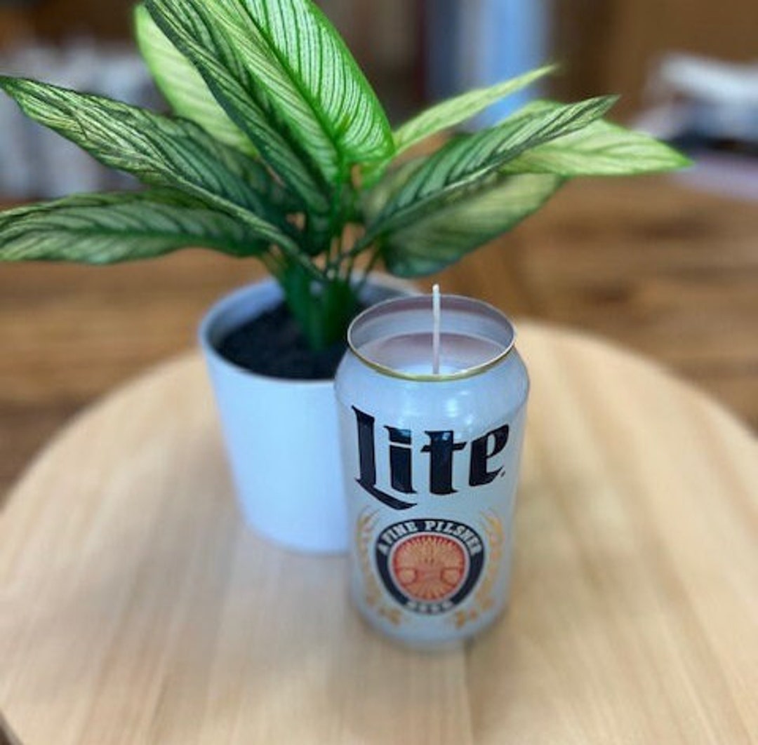 Miller Lite Beer Can Candles-6 Pack-sweet Tobacco - Etsy