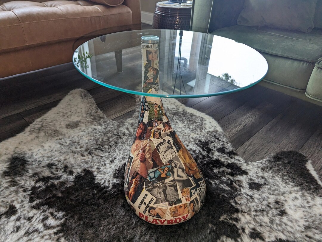 Midcentury Adult Magazine End Table - Etsy