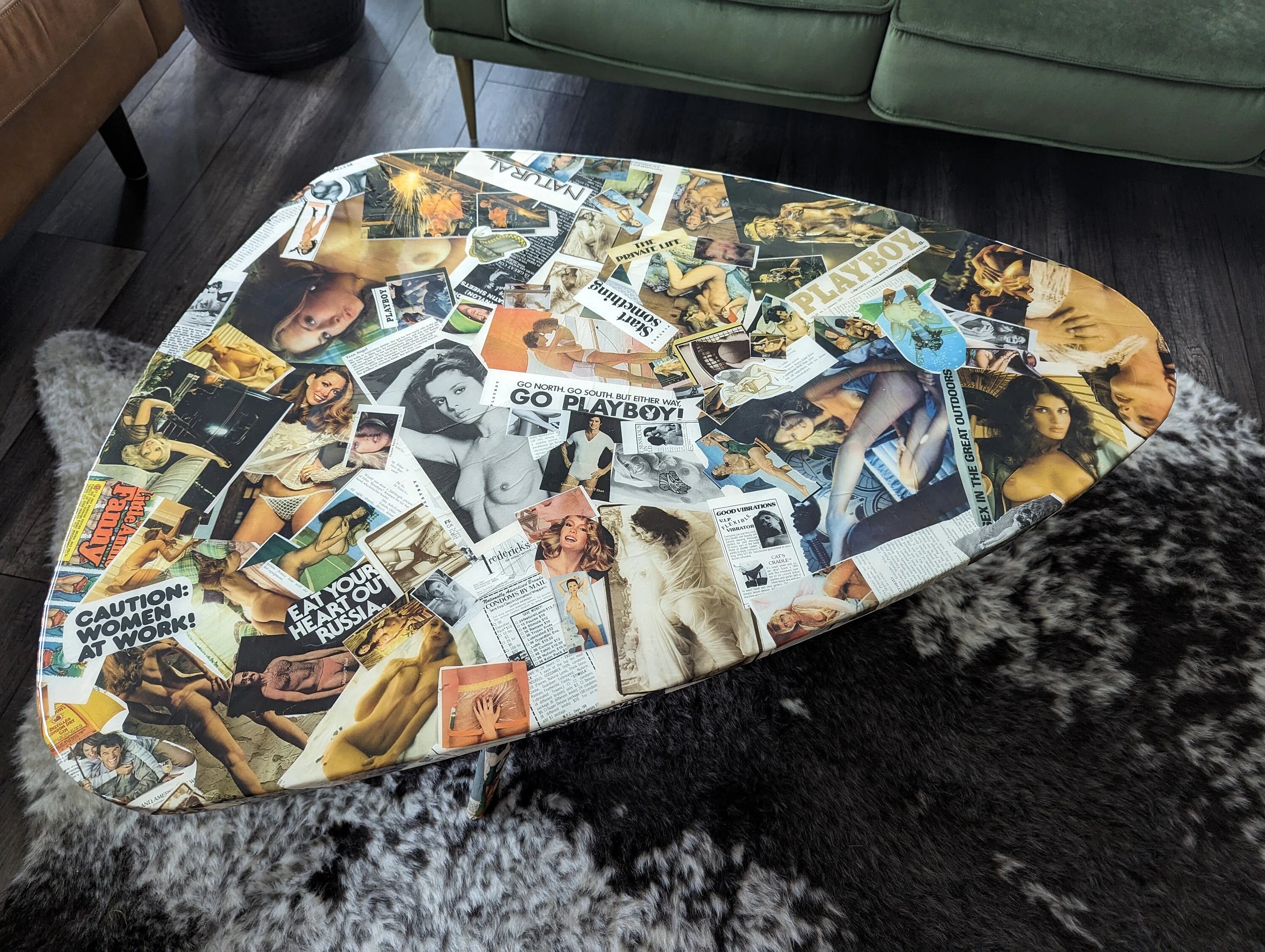 Retro Adult Magazine Coffee Table - Etsy