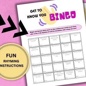 Get to Know You Bingo | Bingo | Icebreaker Game | Party Game - Etsy
