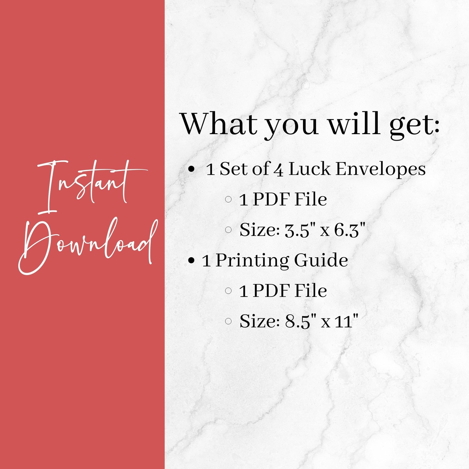 Printable Vietnamese Tet Red Envelopes - INSTANT DOWNLOAD Lunar New ...