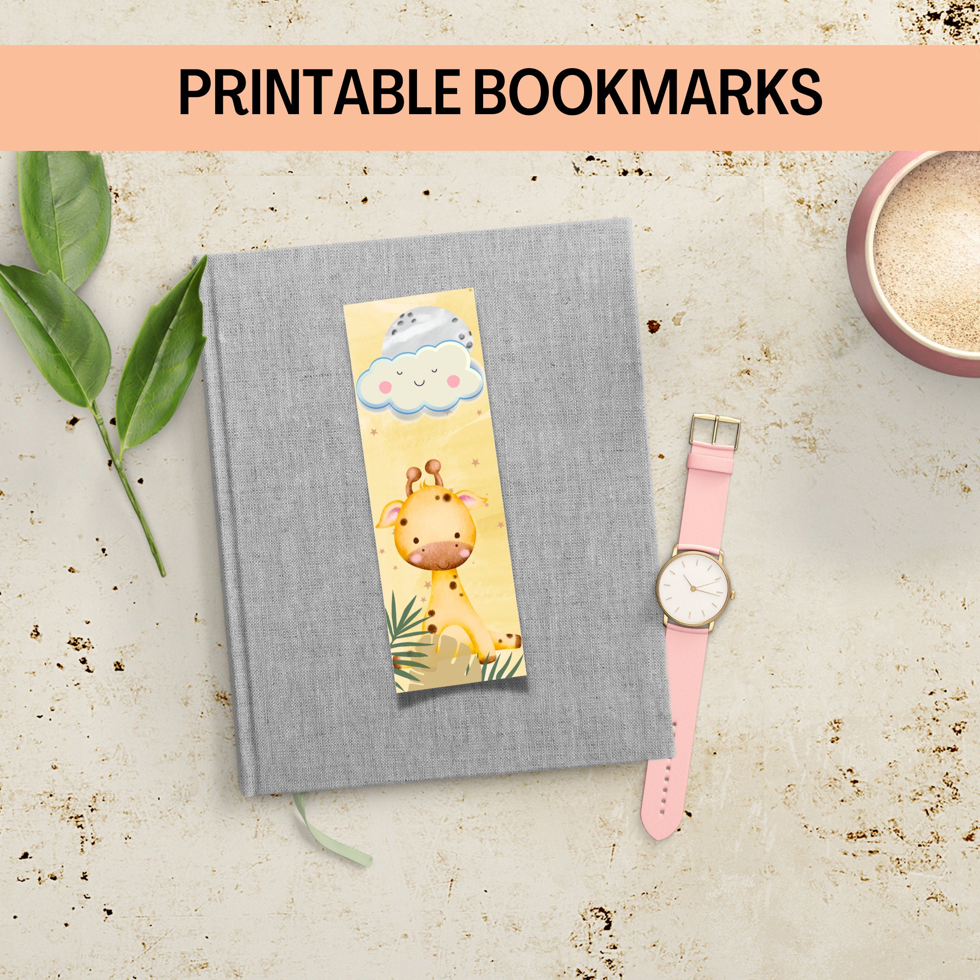 Cute Animal Bookmarks - Set of 4 INSTANT DOWNLOAD and Ready-to-print ...