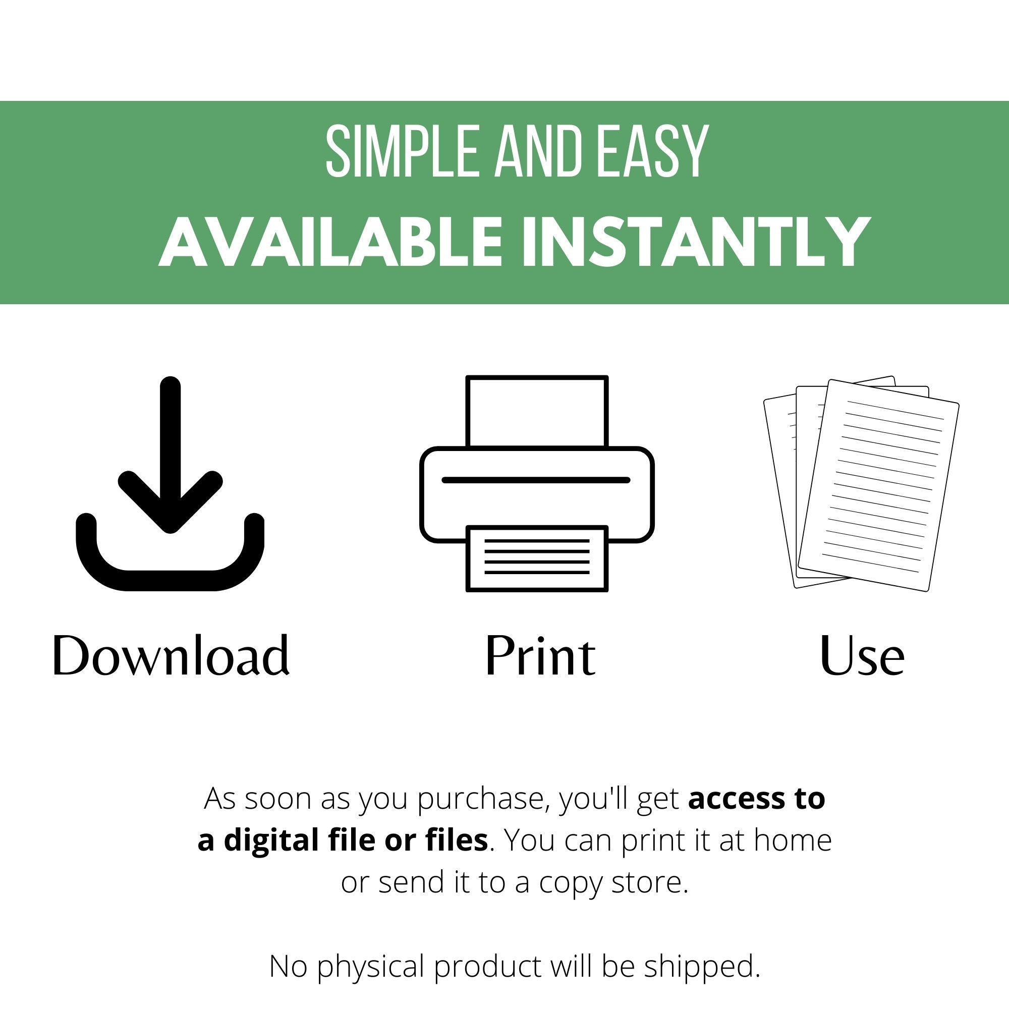 Printable 2024 Calendar Set INSTANT DOWNLOAD 12 Monthly Calendar Pages ...