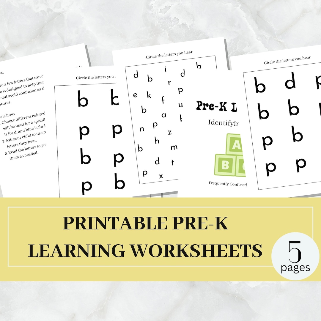 Easily Confused Letters - INSTANT DOWNLOAD Educational Alphabet ...