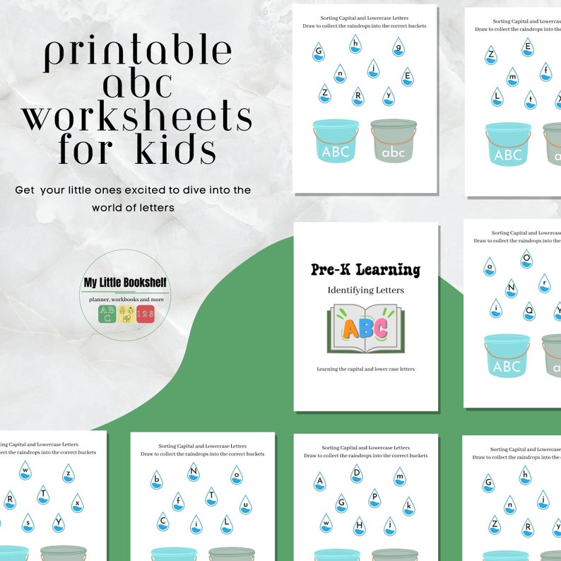 Alphabet Sorting Activity: Preschool Learning Worksheets (printable PDF ...