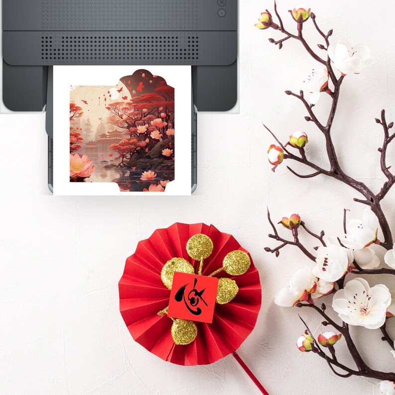 Printable Vietnamese Tet Red Envelopes - INSTANT DOWNLOAD Lunar New ...