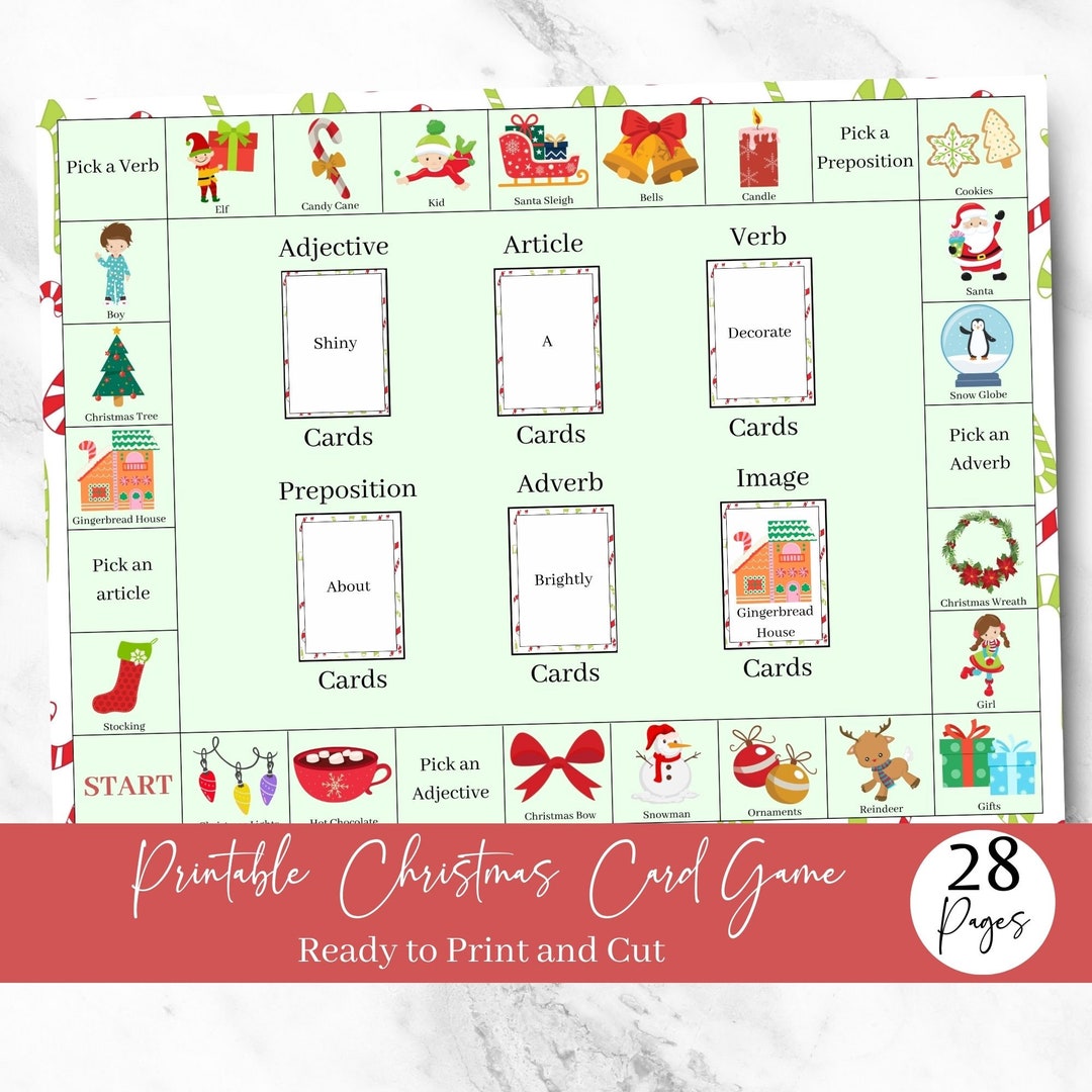 Printable Christmas Board Game - INSTANT DOWNLOAD Fun and Festive ...