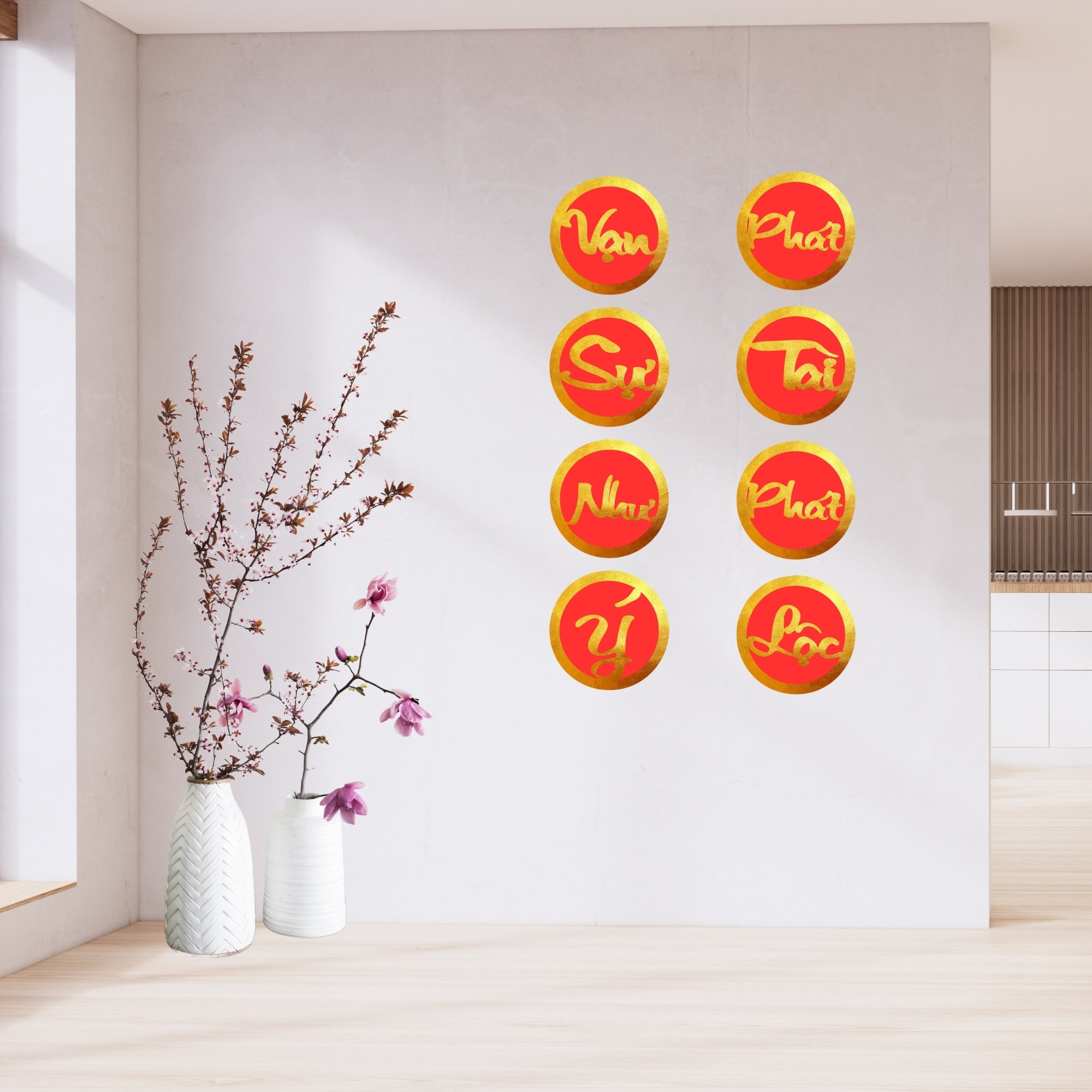 Printable Vietnamese Tet Holiday Wall Art - INSTANT DOWNLOAD Lunar New ...
