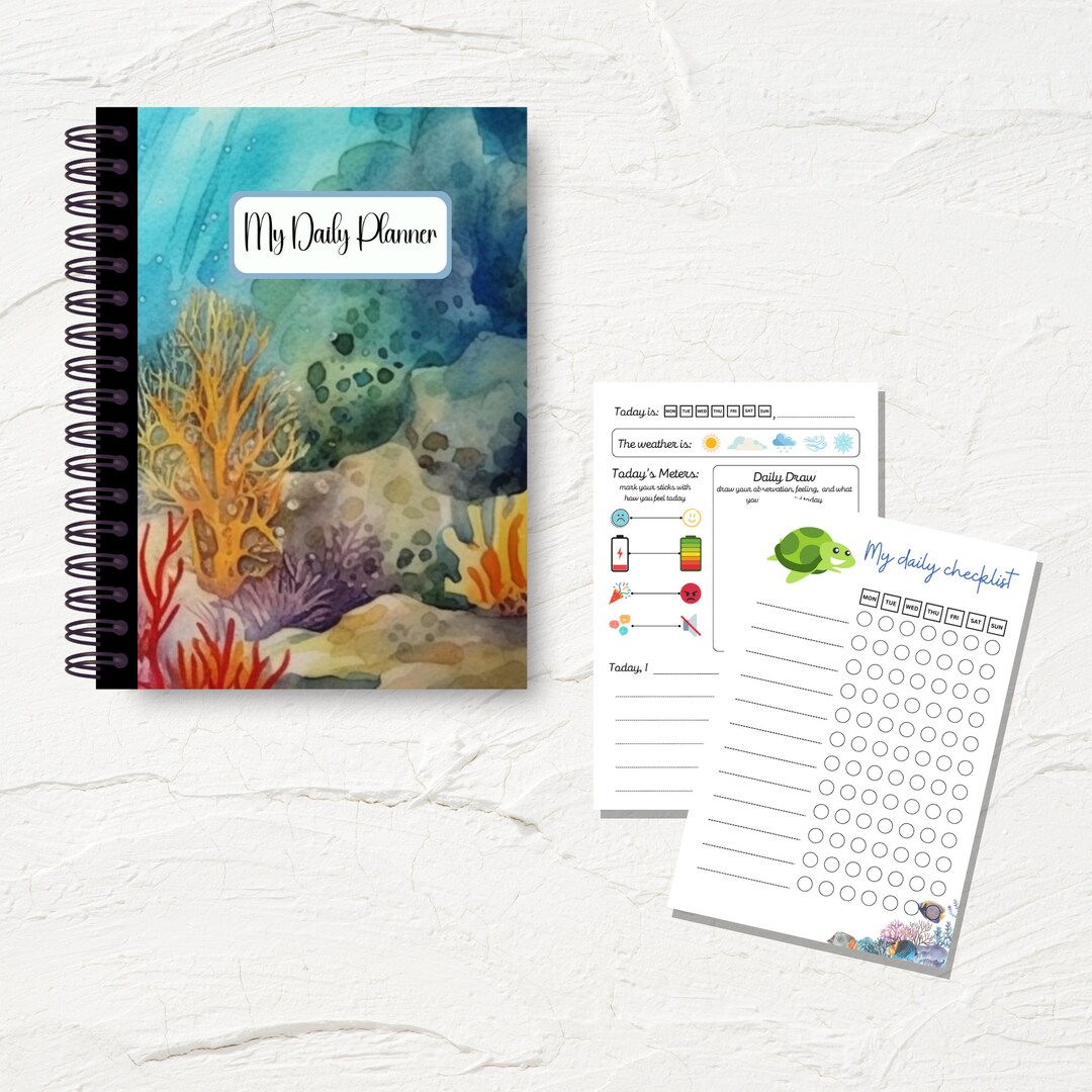 Under the Sea Kid Planner INSTANT DOWNLOAD Planning Journal, Perfect ...