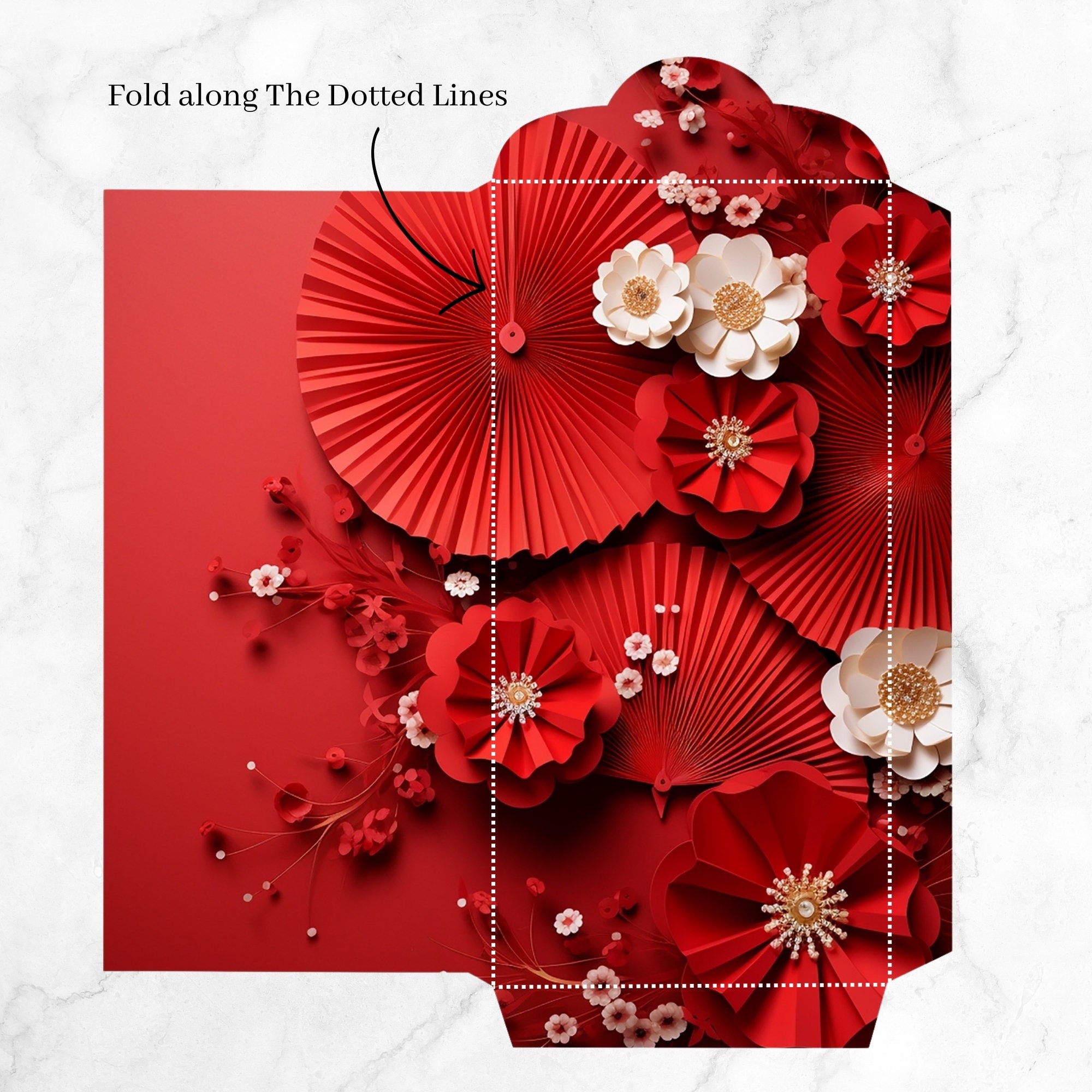 Printable Vietnamese Tet Red Envelopes: Lunar New Year Lixi (digital ...
