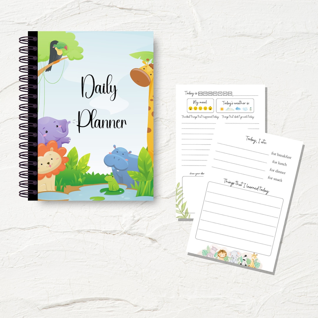 Jungle Kid Planner - INSTANT DOWNLOAD Planning Journal, Perfect for ...