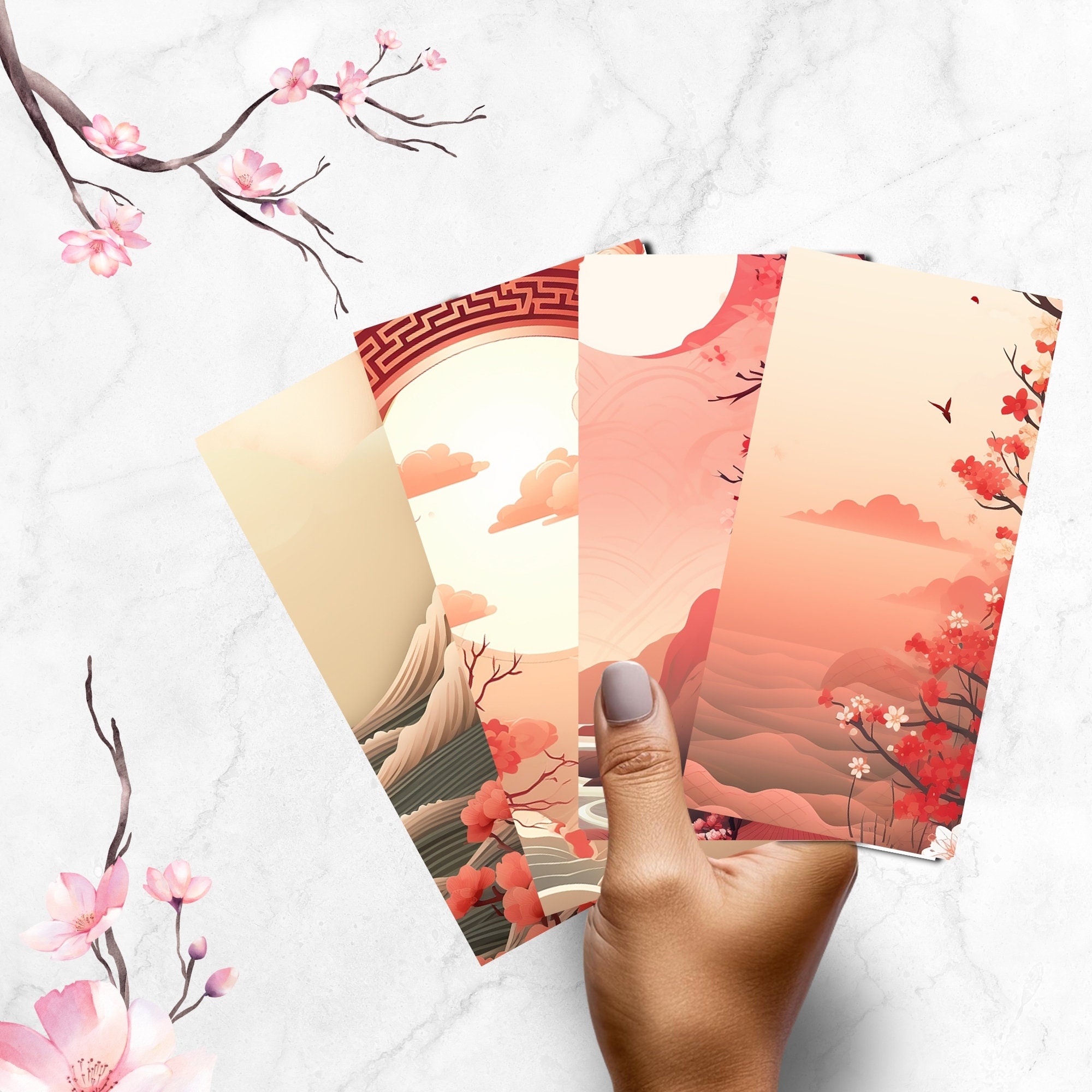 Printable Vietnamese Tet Red Envelopes - INSTANT DOWNLOAD Lunar New ...