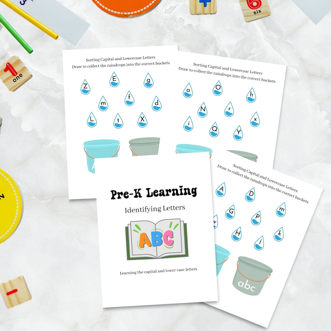 Alphabet Sorting Activity: Preschool Learning Worksheets (printable PDF ...