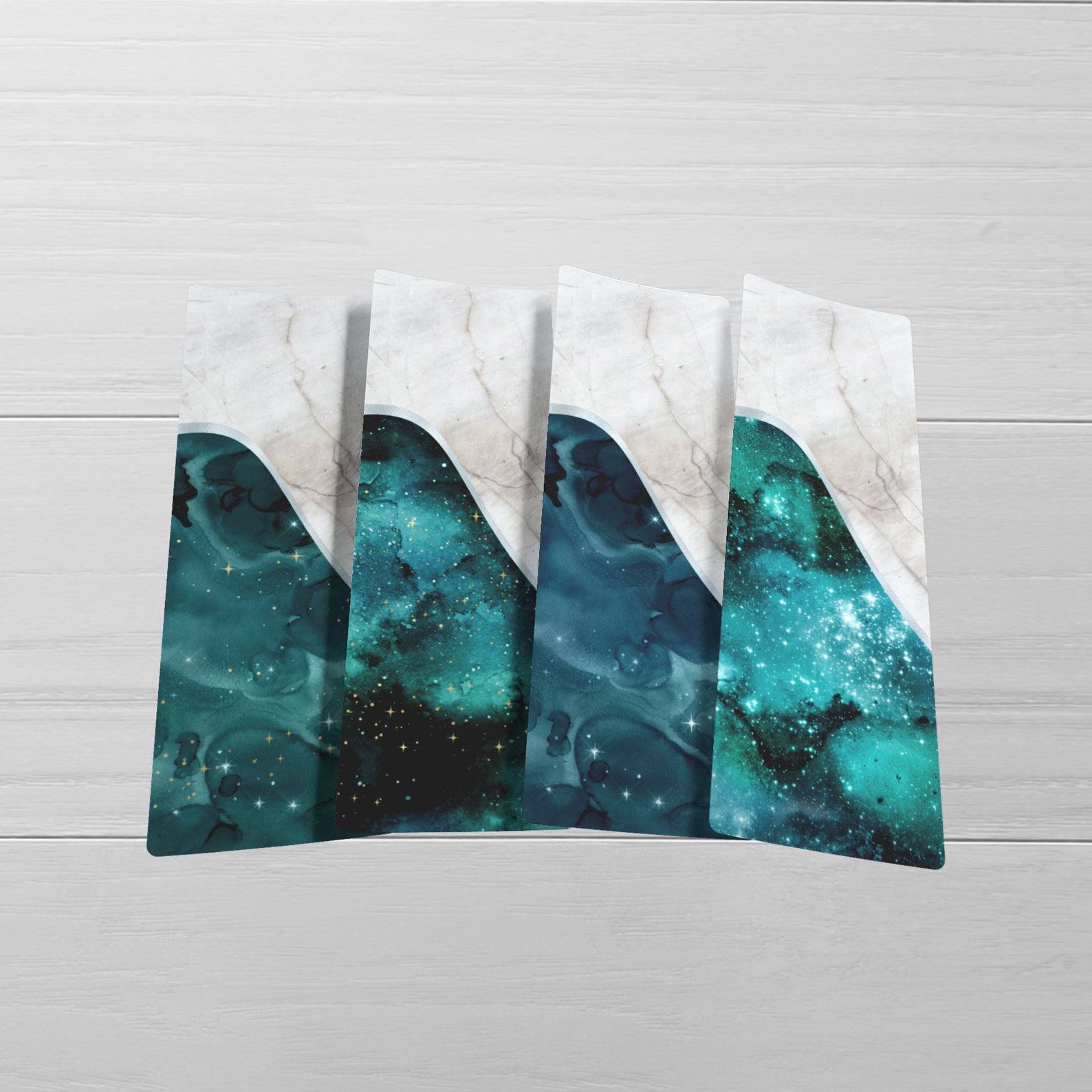 Galaxy and Marble Bookmarks Set of 4 INSTANT DOWNLOAD and Ready-to ...