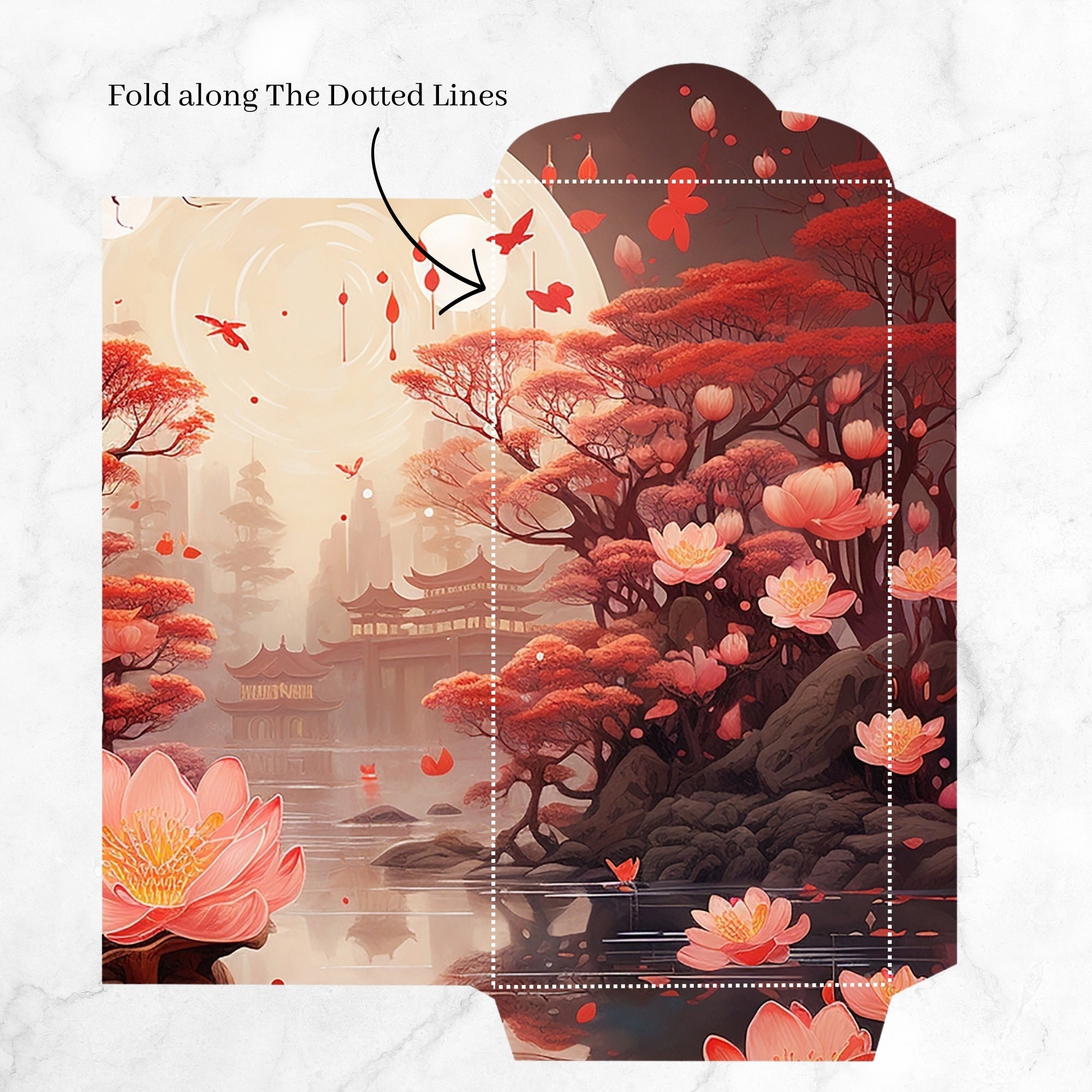 Printable Vietnamese Tet Red Envelopes - INSTANT DOWNLOAD Lunar New ...