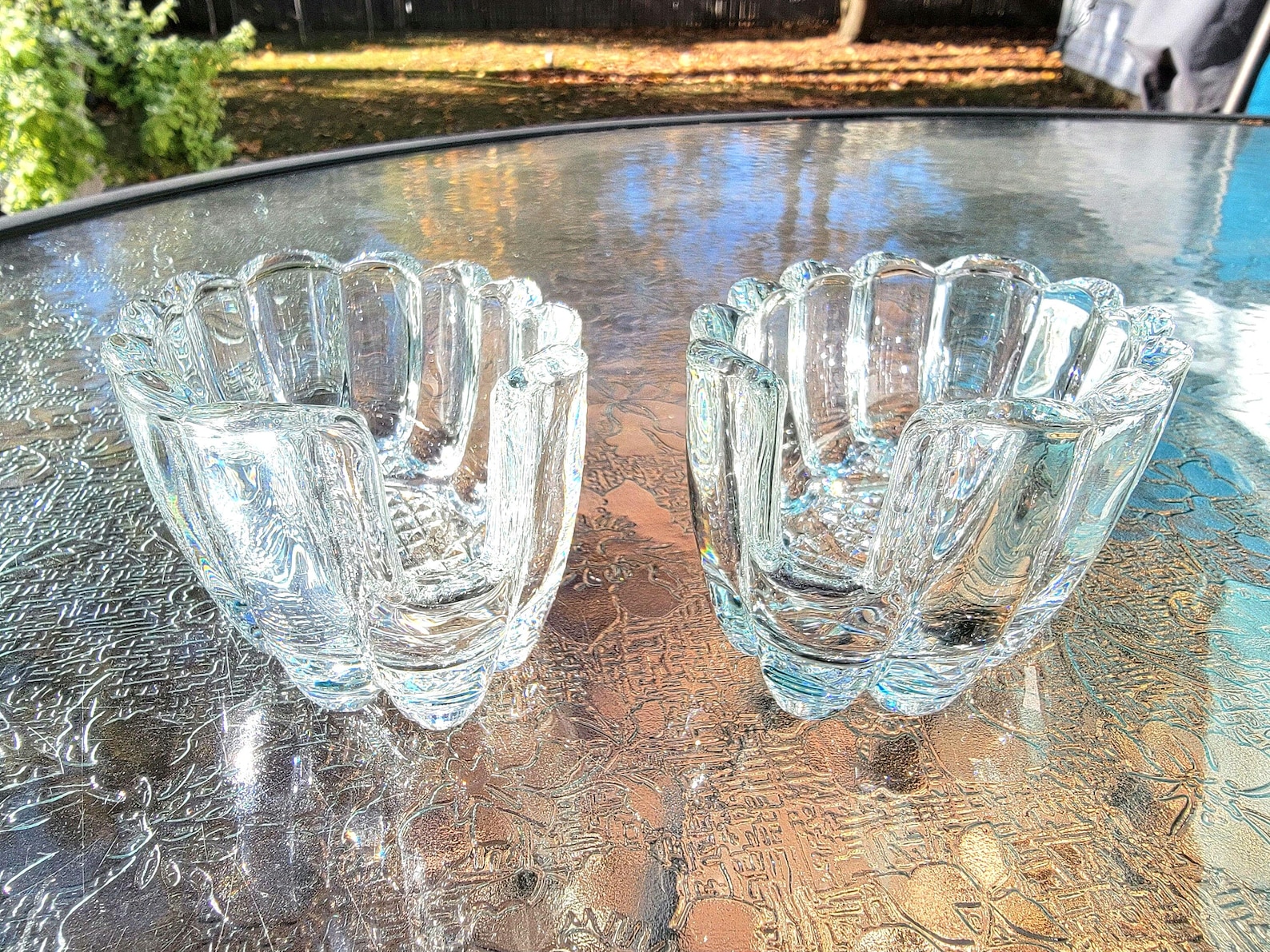 Spoon Rests Princess House Vintage Crystal Glass Spoon Rest Holders Set ...