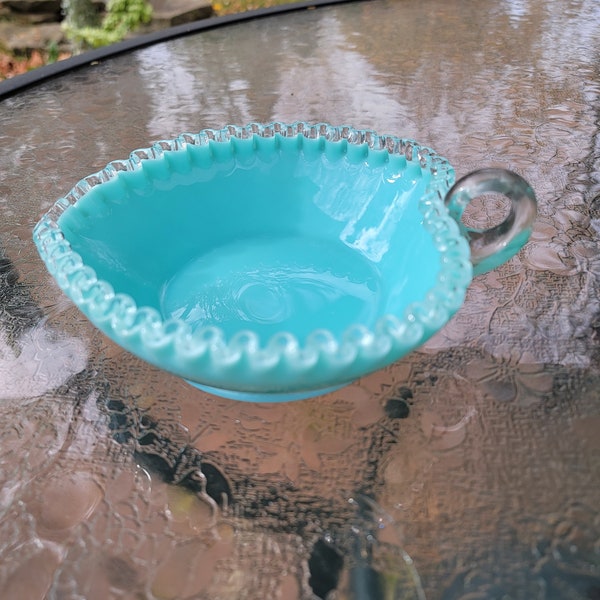 Turquoise Milk Glass - Etsy