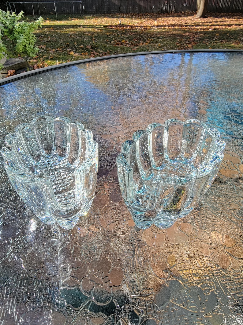 Spoon Rests Princess House Vintage Crystal Glass Spoon Rest Holders Set ...