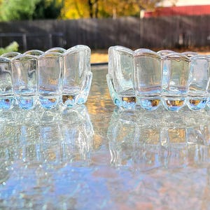 Spoon Rests Princess House Vintage Crystal Glass Spoon Rest Holders Set ...