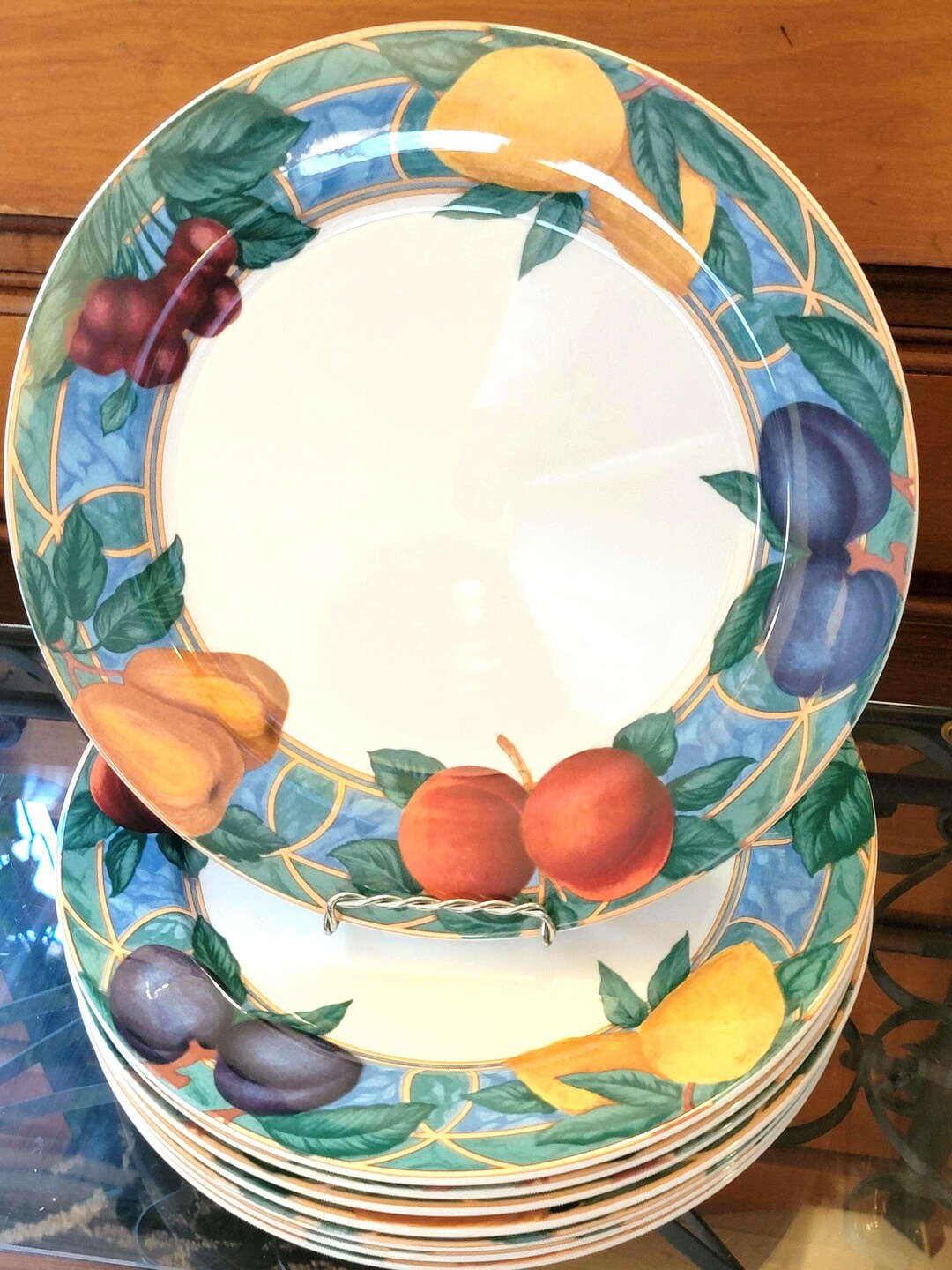 Vintage Victoria & Beale Fruit Rim Soup Bowls, Set of 4 - Etsy