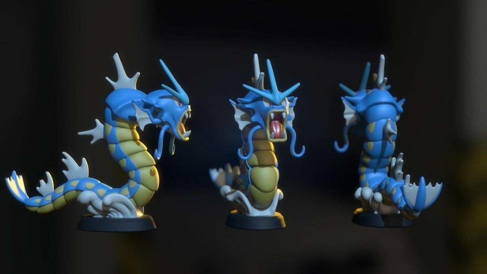 3D Gyarados Pokemon 3D Printer Files 3D STL Model Print ,STL File,3d ...