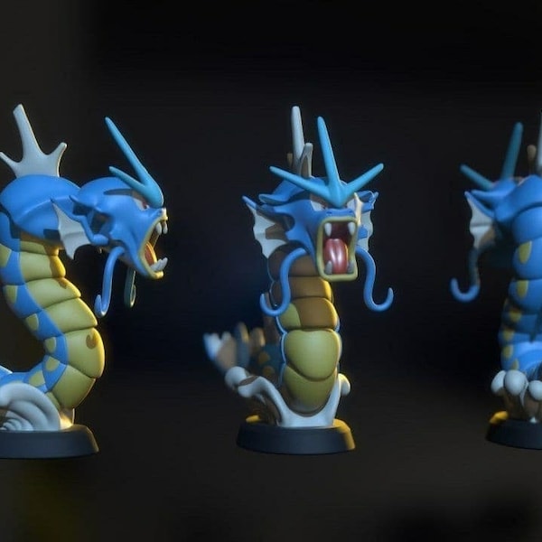 Gyarados 3d Model - Etsy