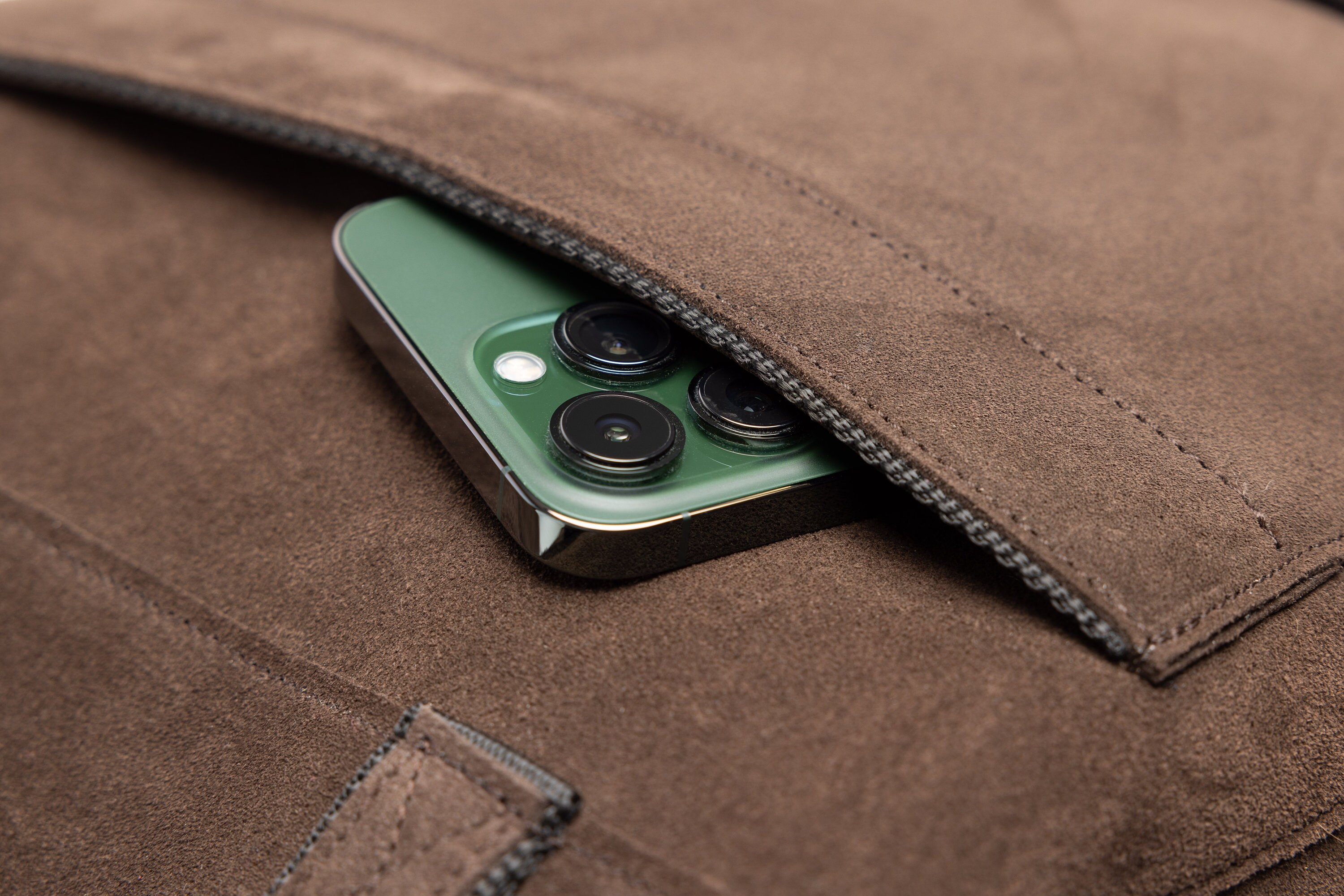 Dark Brown Suede Zip Tote Bag - Etsy