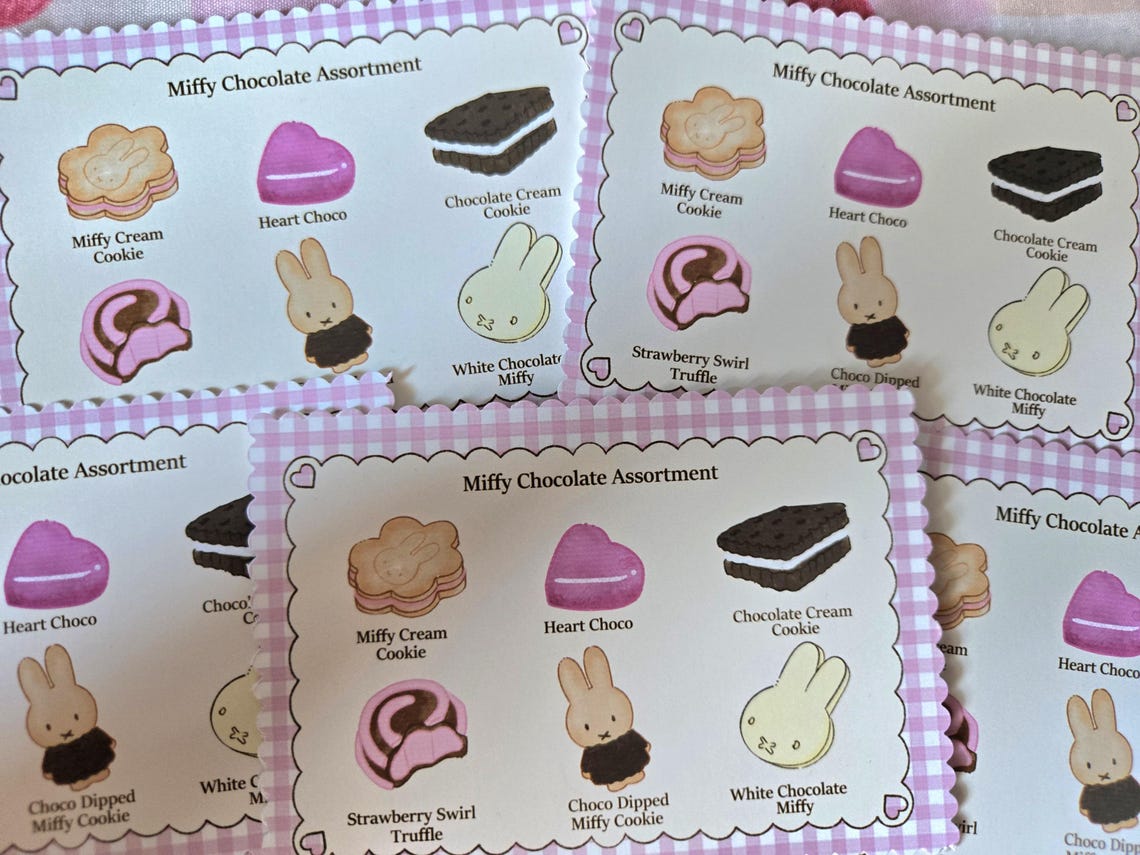 Miffy Chocolate Box Charms - Etsy