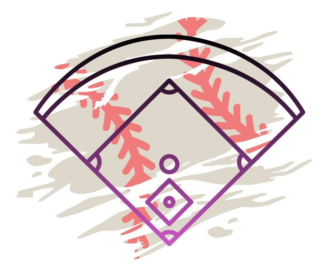 Baseball Diamond SVG - Etsy