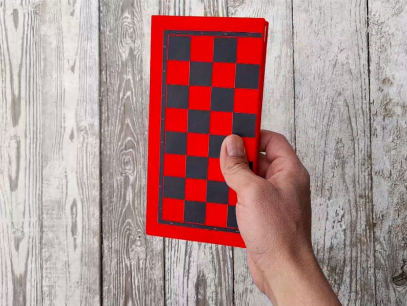 Modern Handmade Travel Chess Sets With Board 8.5 21.5x21 Cm Metal Theme ...