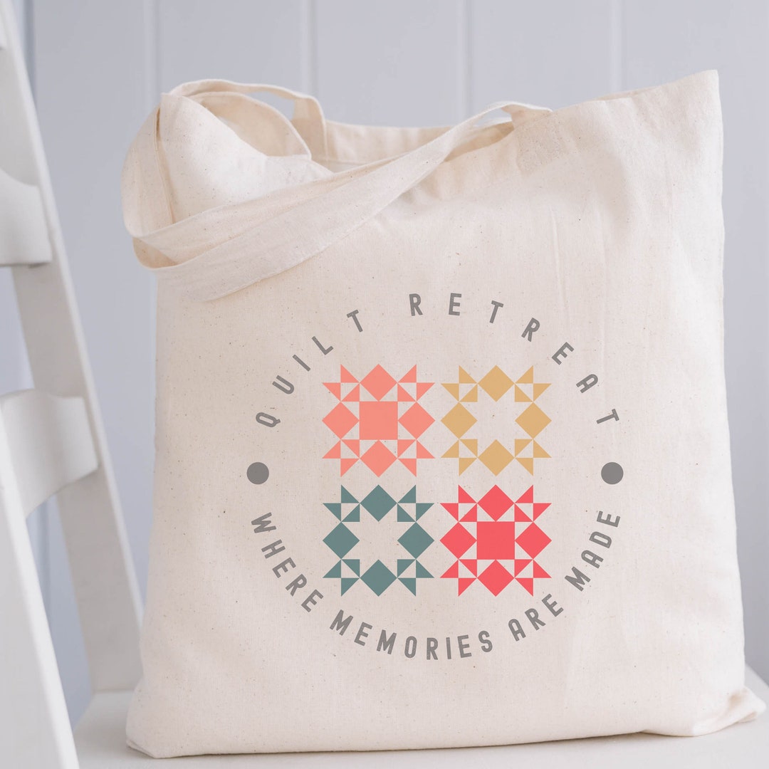 Quilt Tote Bag, Quilt Retreat Gift, Quilt Retreat Tote, Quilt Teacher ...