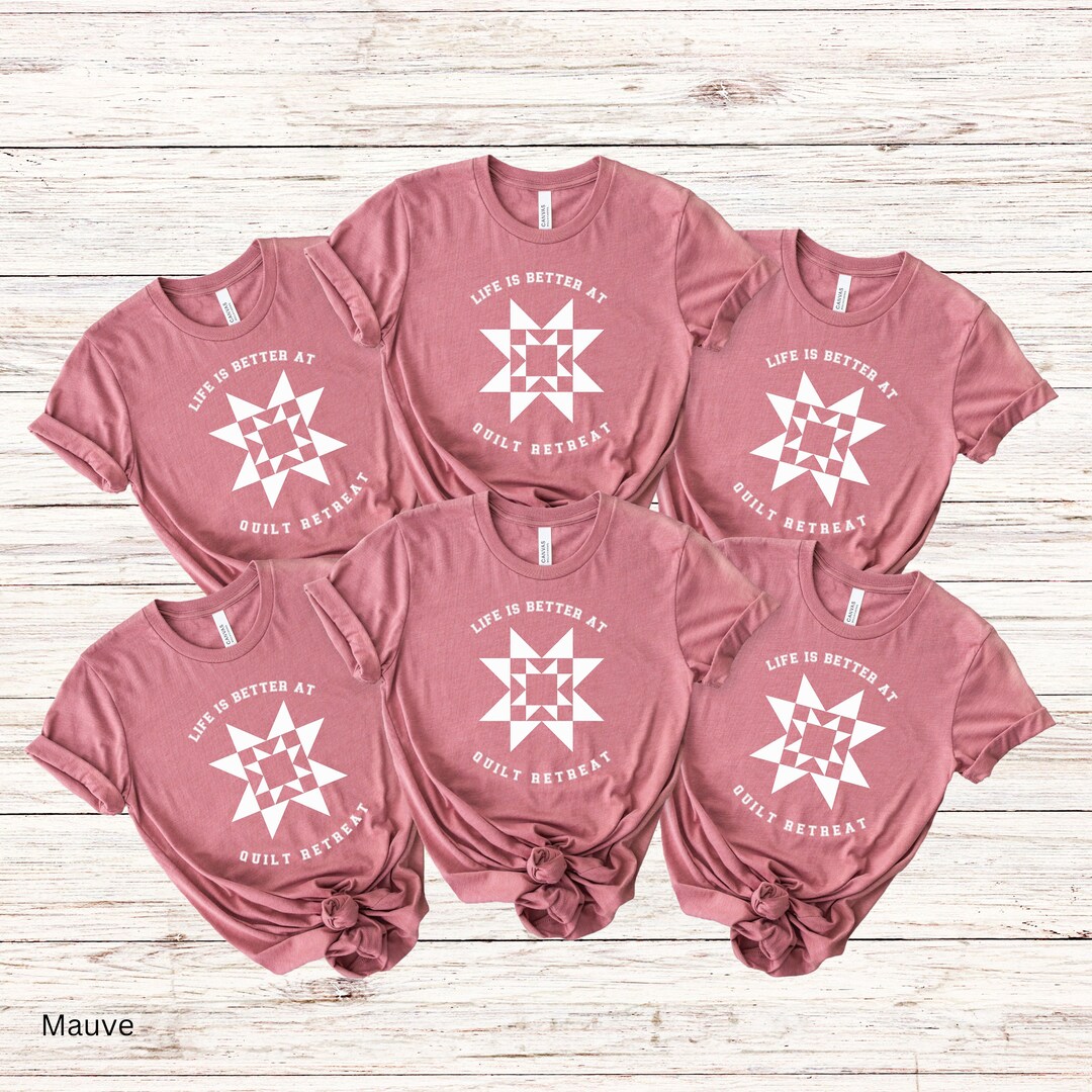 Quilt Retreat Shirt, Group Quilting Retreat T-shirt, Matching Quilt ...