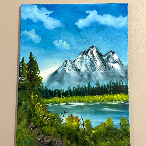 Bob Ross Paintings Distant Mountains - Etsy