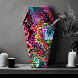 Alien Cells Coffin-shaped Metal Art Print: Goth Wall Decor - Etsy