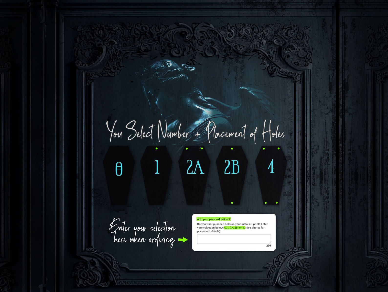 Alien Cells Coffin-shaped Metal Art Print: Goth Wall Decor - Etsy