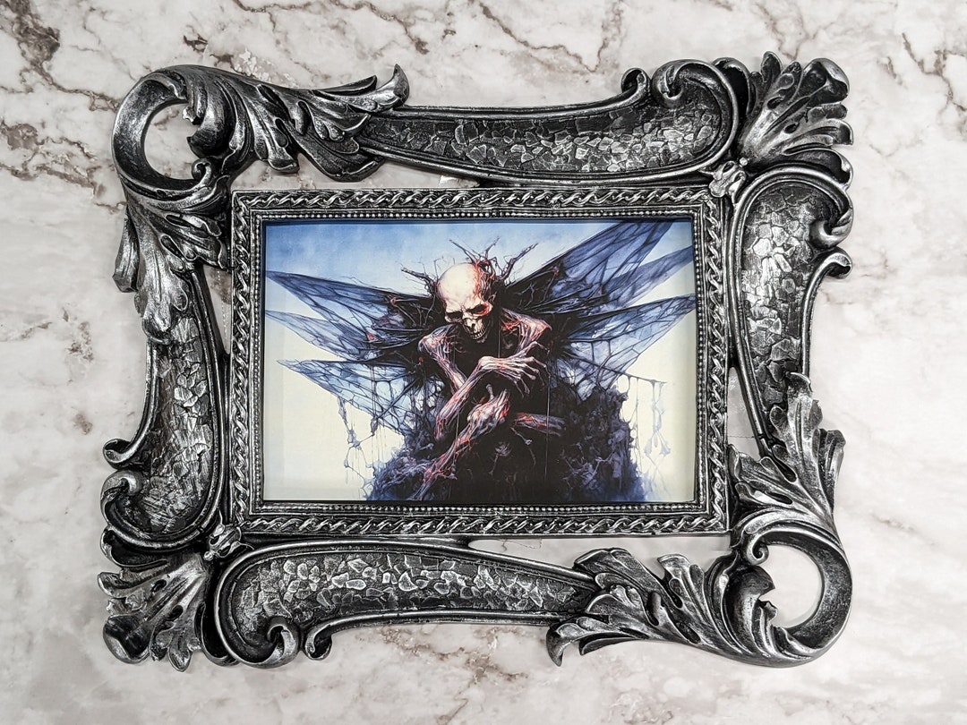 Dying Fairy Horror Framed Original Print Oil Painting in - Etsy