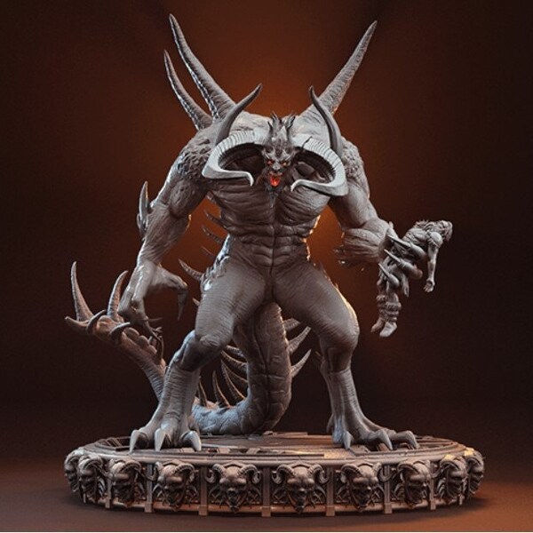 Demon Stl File - Etsy
