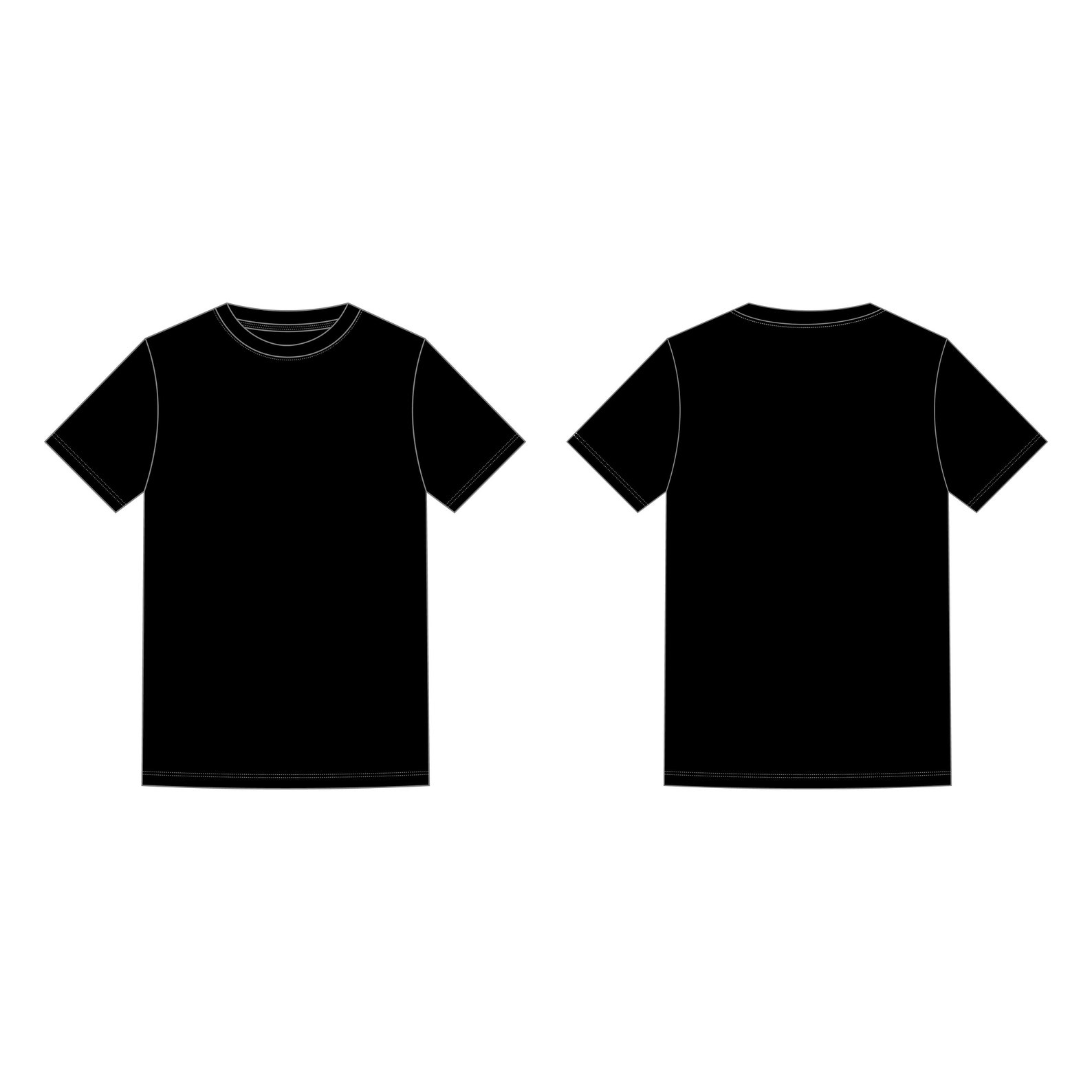 Techpack Layout Template of T-shirt - Etsy