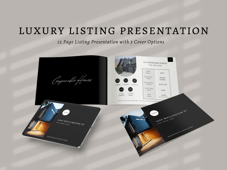 Luxury Realtor Marketing Templates: Just Listed, Open House (canva) - Etsy