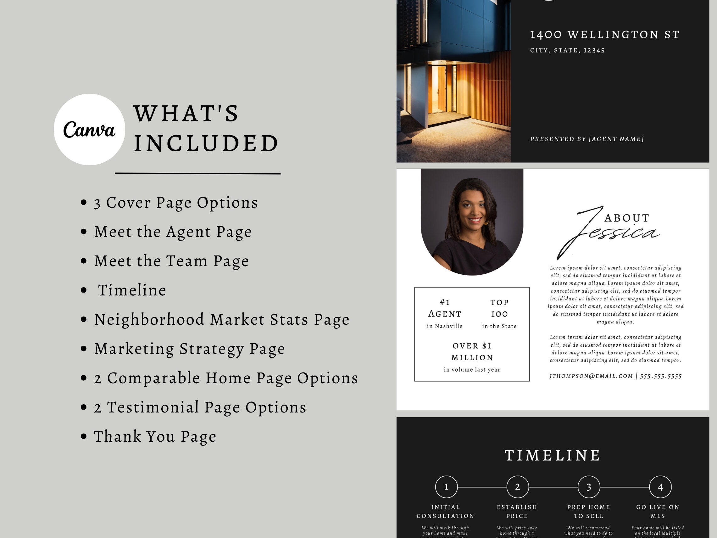 Luxury Listing Presentation Template for Real Estate | Realtor ...